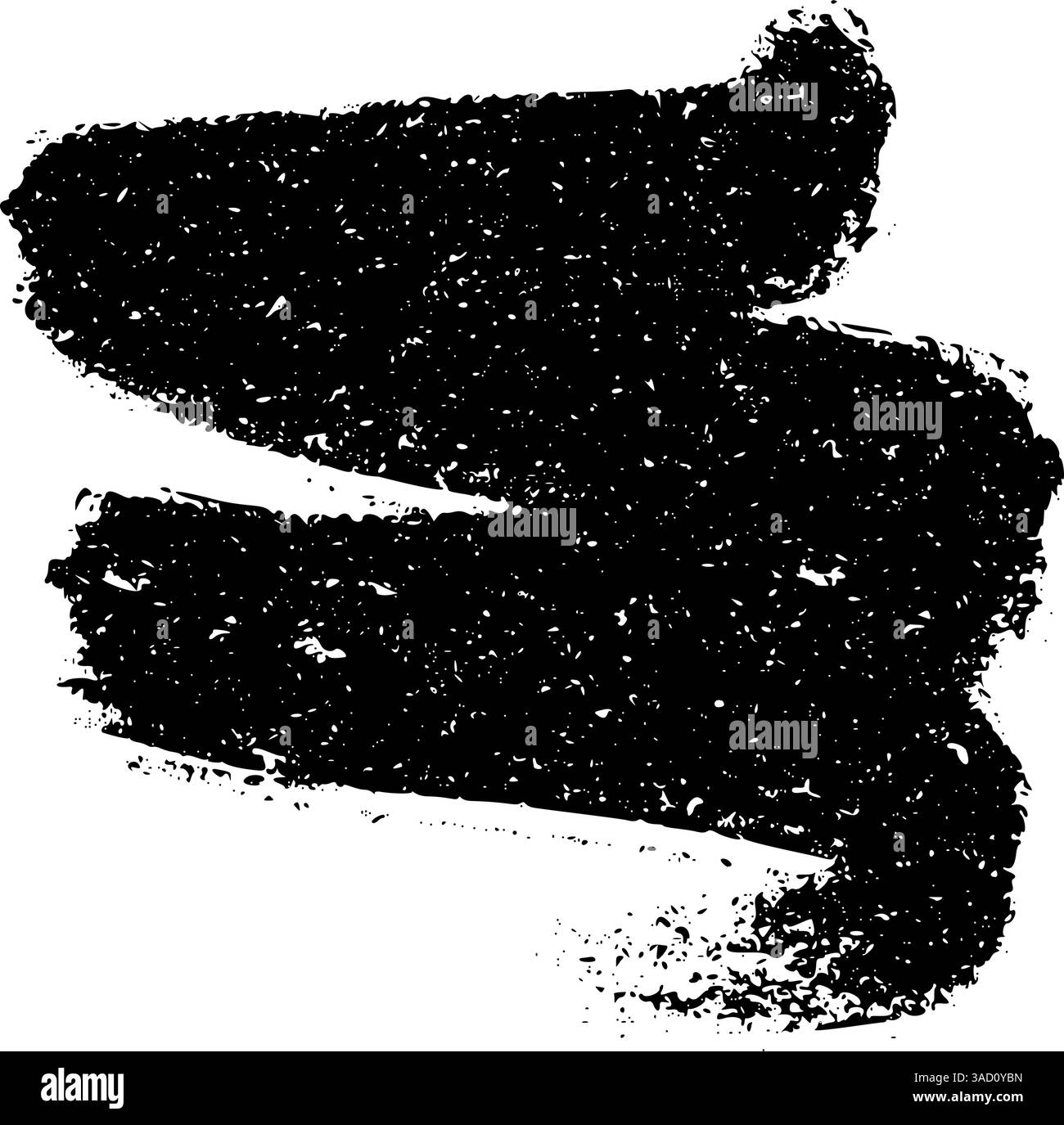 Hand-drawn brush strokes with playful squiggles. Ink underlines and ...