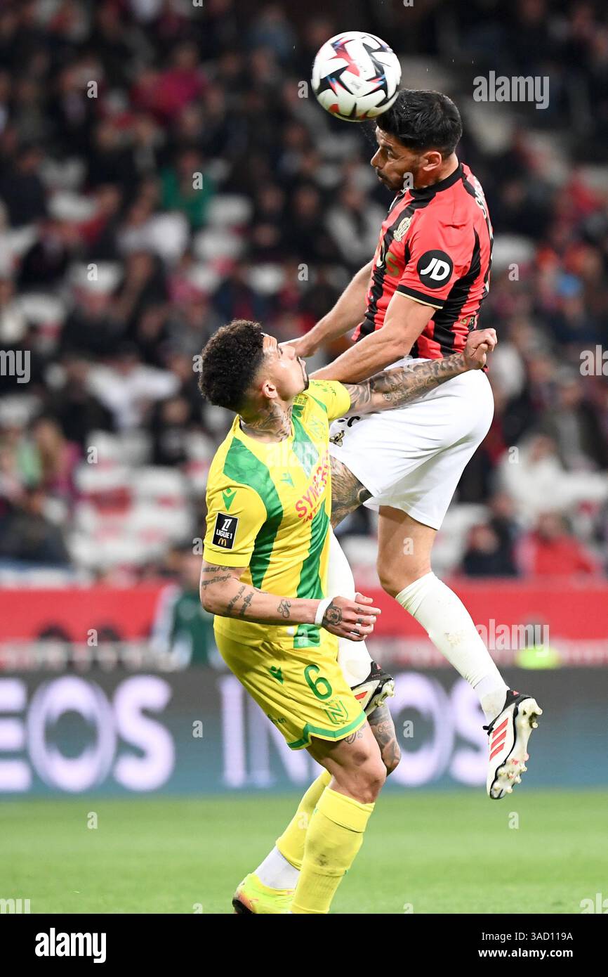 11 Morgan SAMSON (ogcn) during the Ligue 1 McDonald's match between ...