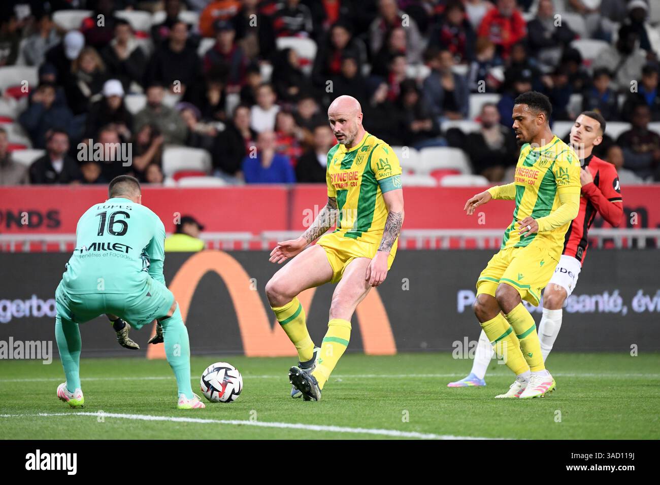 04 Nicolas PALLOIS (fcn) during the Ligue 1 McDonald's match between ...