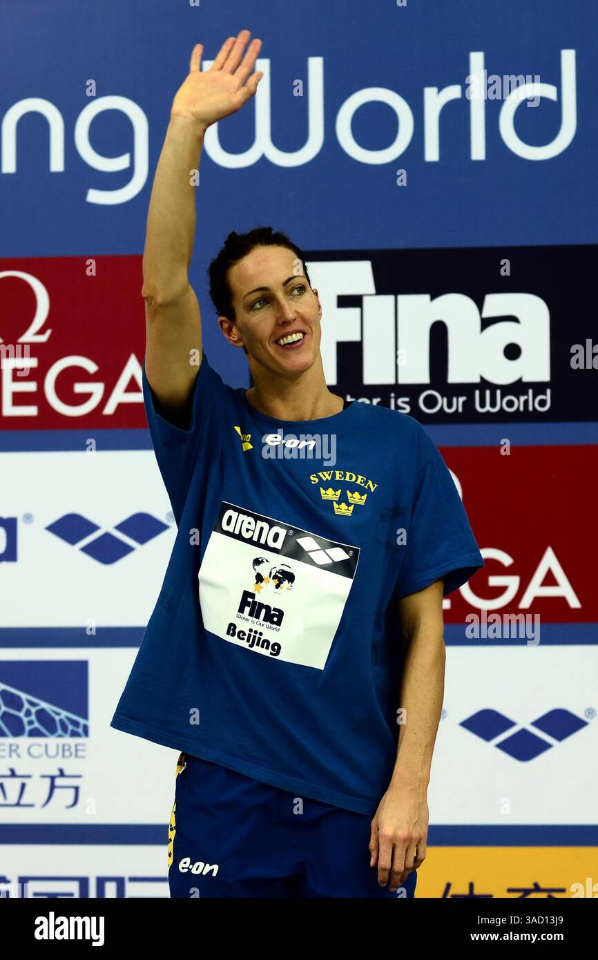 Nov 09, 2011; Beijing, CHINA; Therese Alshammar of Sweden gets gold ...