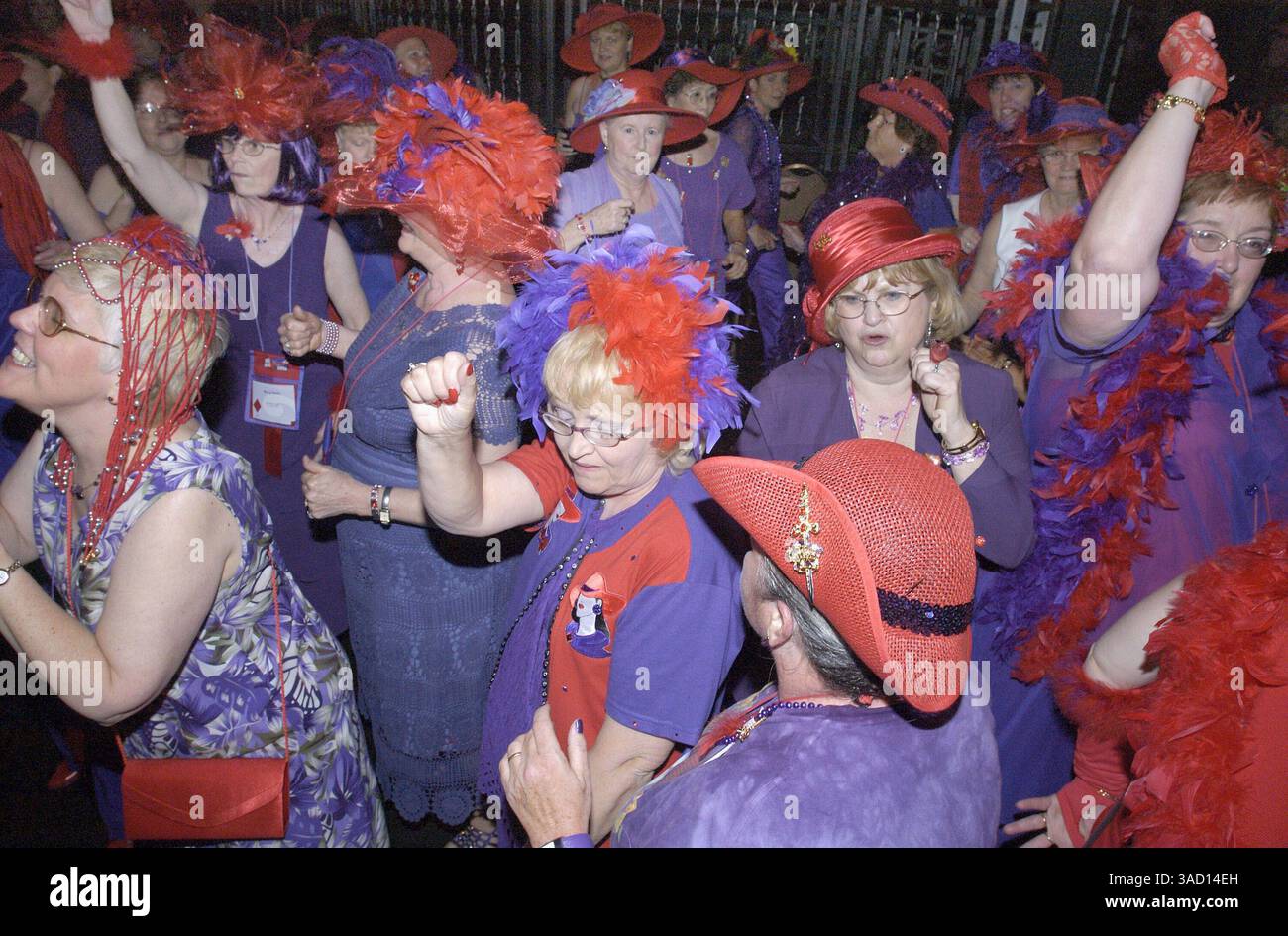 Jun. 26, 2005 - Las Vegas, Nevada, USA - Red Hatters dance at the MGM ...