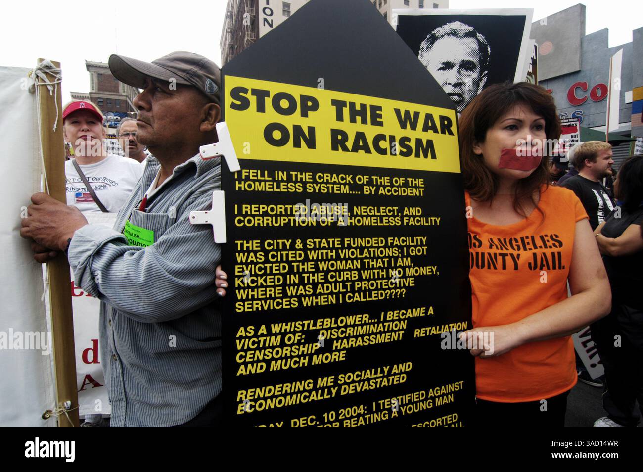 Sep. 24, 2005 - Los Angeles, California, USA - Protesters gather on ...