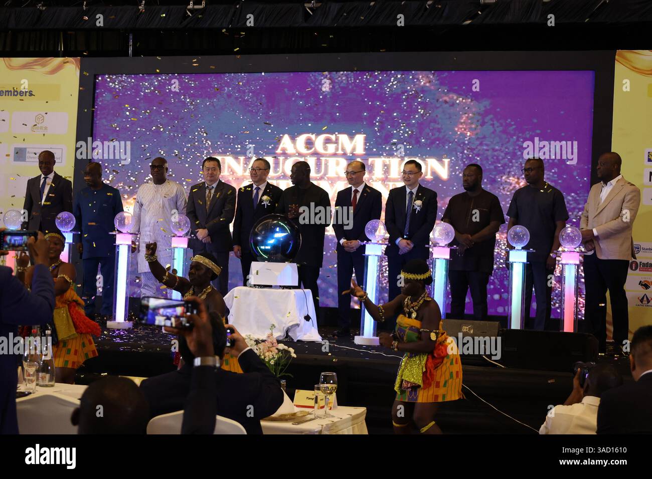 Accra, Ghana. 3rd Apr, 2025. Chinese and Ghanaian representatives ...