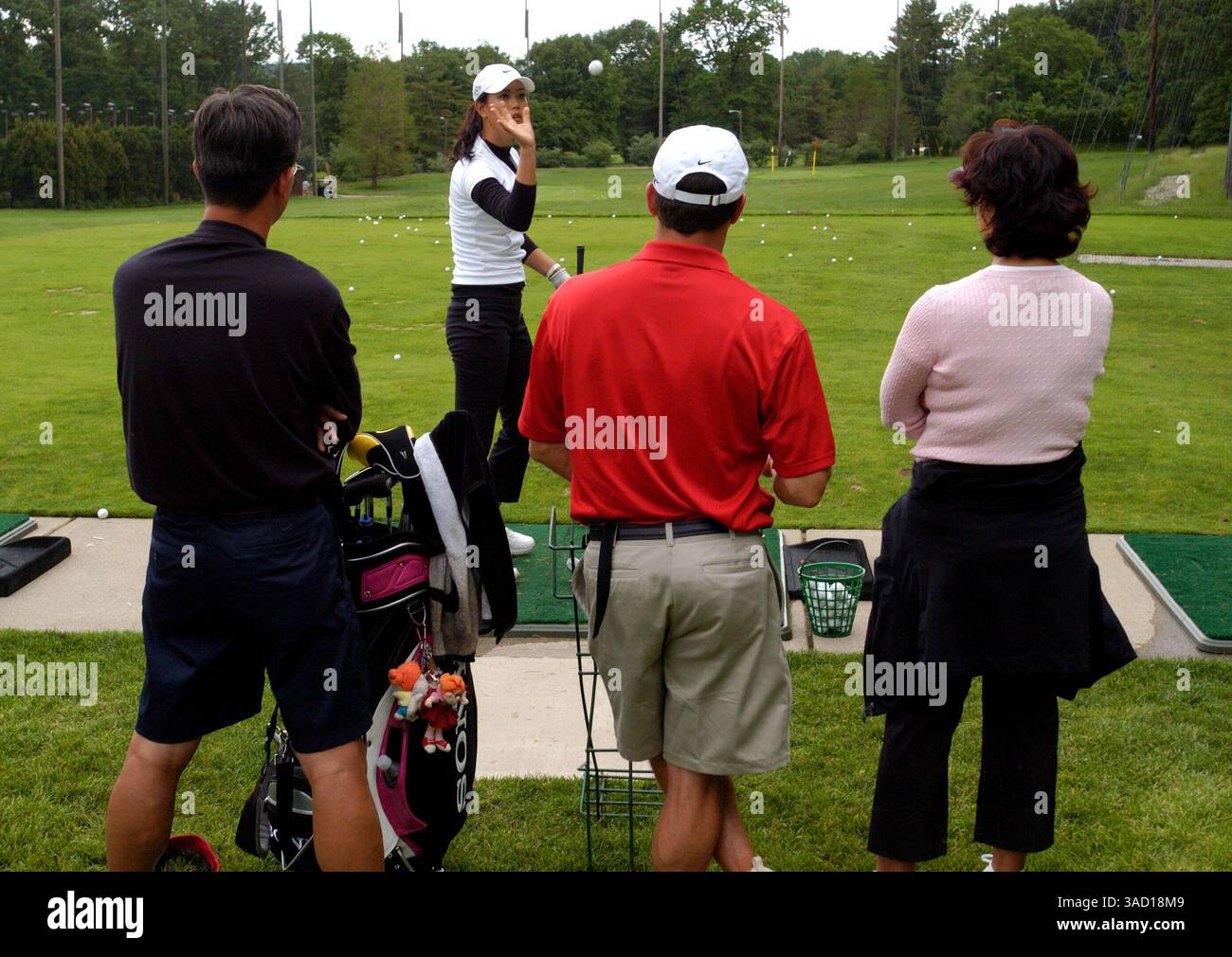 Jun. 04, 2006 - Summit, New Jersey, USA - Michelle Wie is tossed ...
