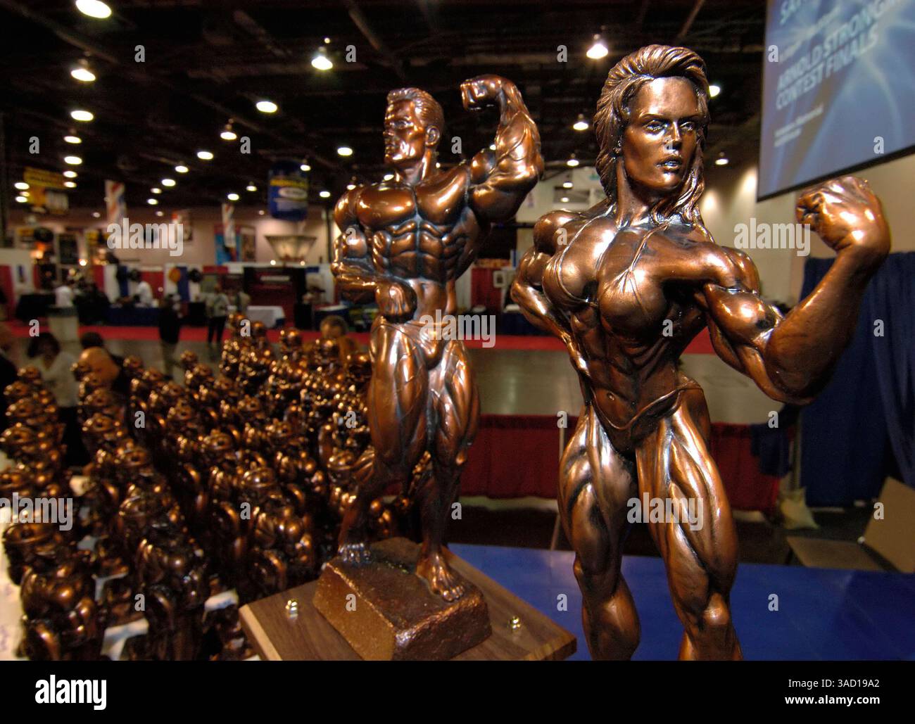 Mar. 04, 2007 - Columbus, Ohio, USA - Trophies await the winners of the ...