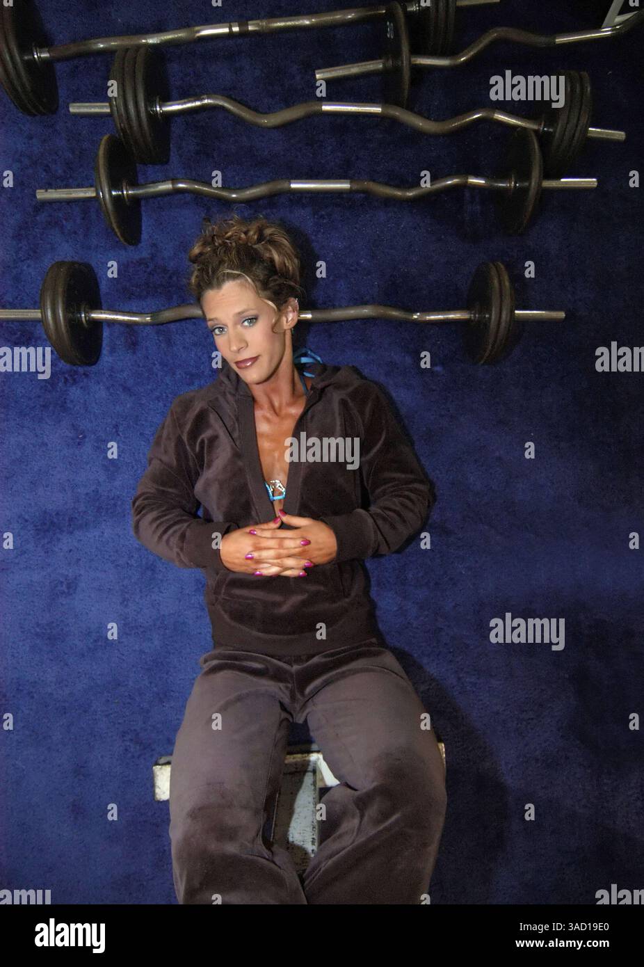 Mar. 04, 2007 - Columbus, Ohio, USA - Amy Schmid relaxes prior to the ...