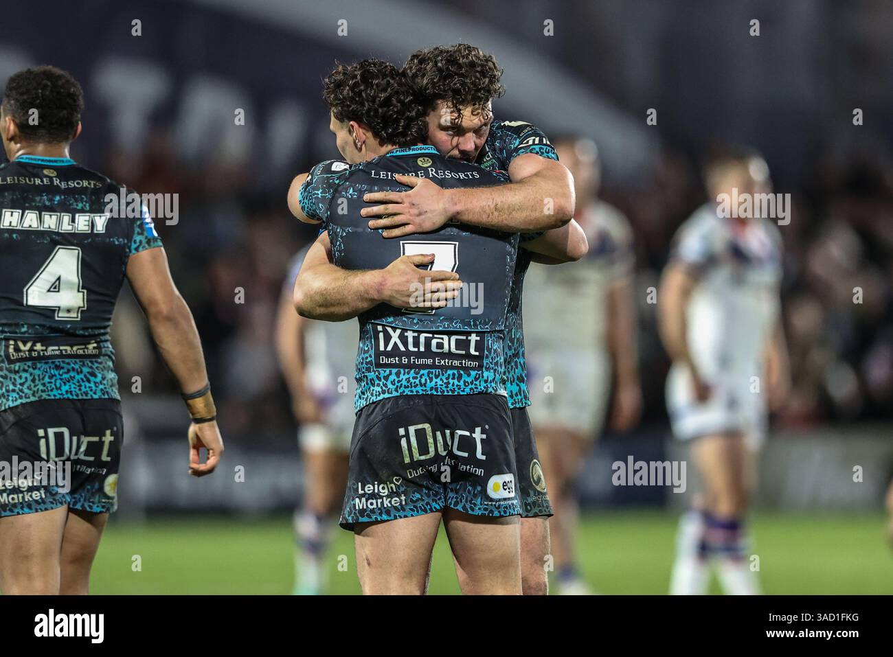 Wakefield, UK. 04th Apr, 2025. Robbie Mulhern of Leigh Leopards and ...