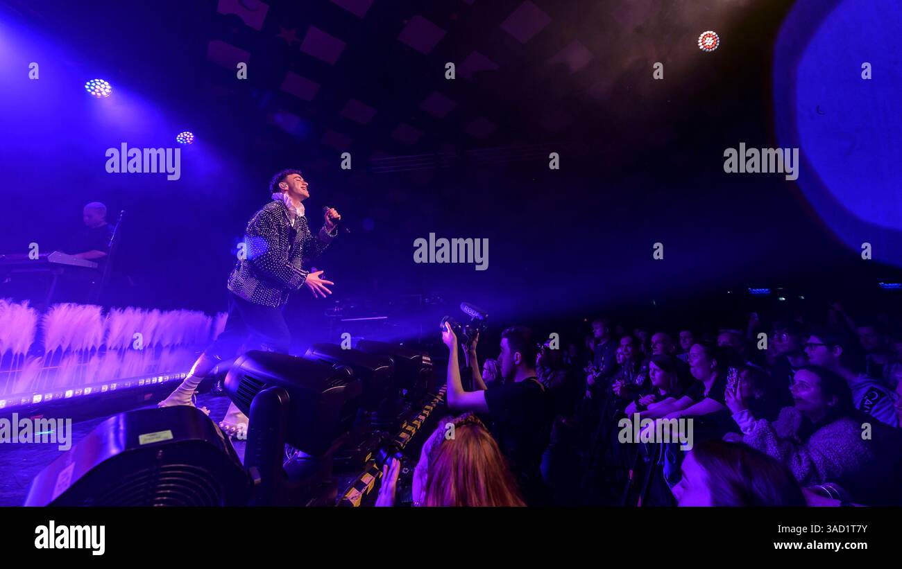 Glasgow, UK. 03rd Apr, 2025. Olly Alexander seen performing live at The ...