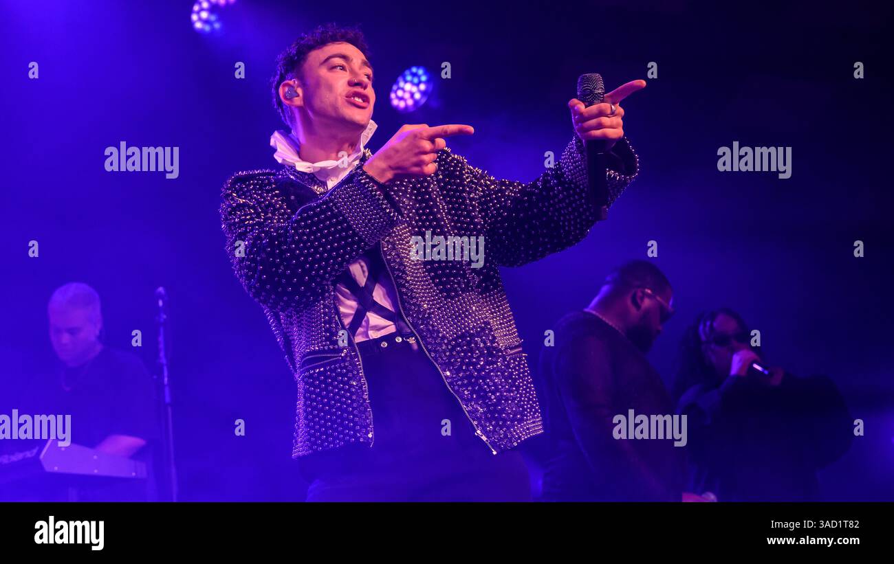 Glasgow, UK. 03rd Apr, 2025. Olly Alexander seen performing live at The ...