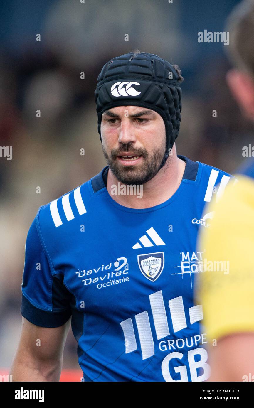 Colomiers, France. 04th Apr, 2025. Jean Thomas of Colomiers during the ...