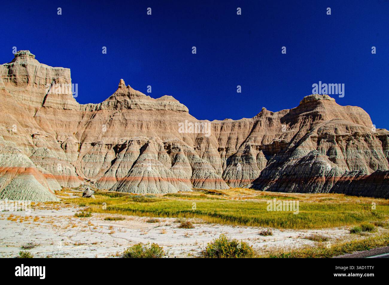 USA, South Dakota. Badlands National Park, Big Foot Pass Overlook Stock ...