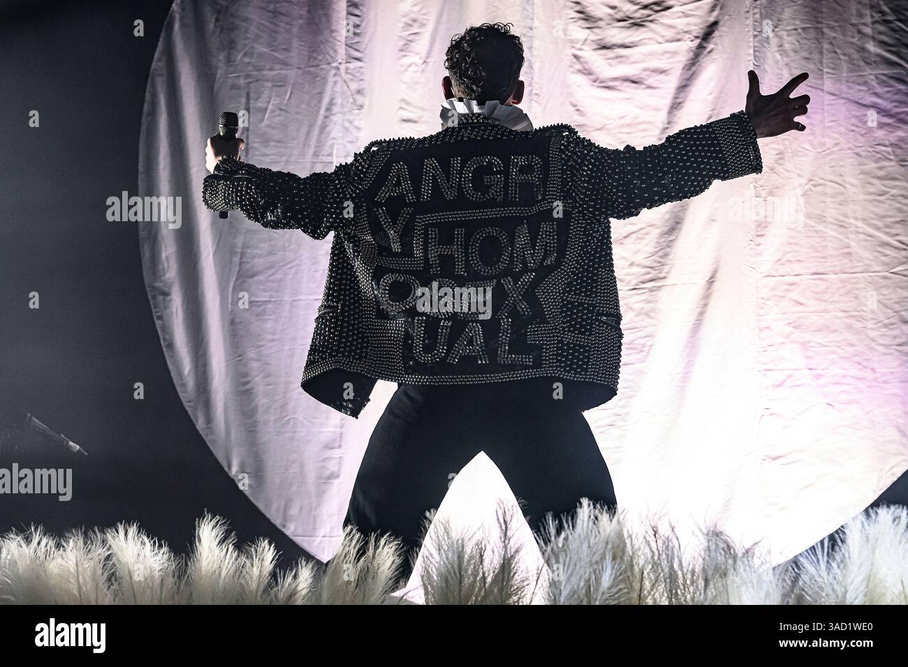 Glasgow, UK. 03rd Apr, 2025. Olly Alexander seen performing live at The ...