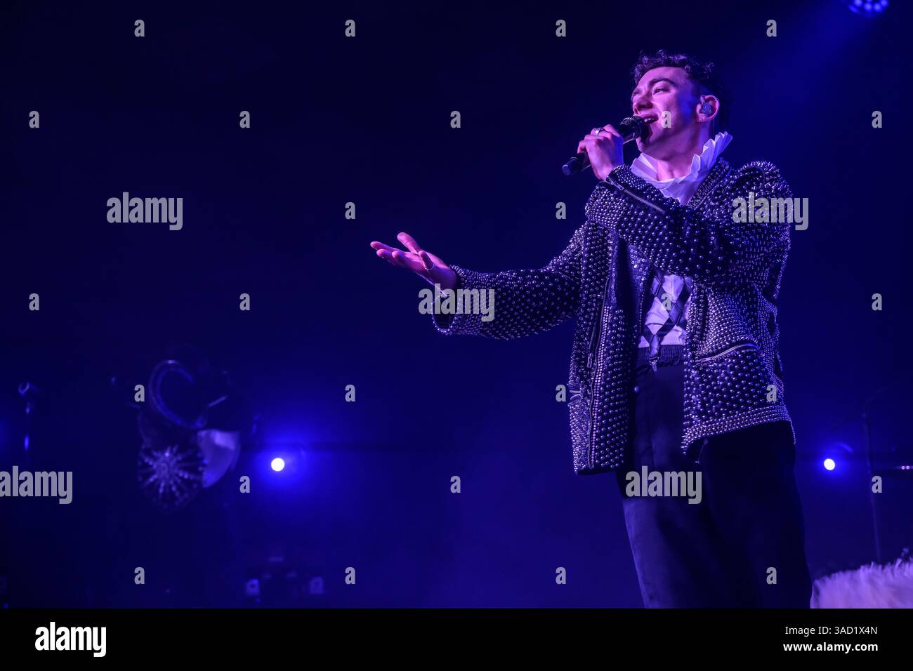 Glasgow, UK. 03rd Apr, 2025. Olly Alexander seen performing live at The ...