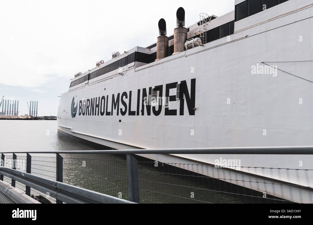 Large and high-speed ferry Bornholmslinjen transports from the city of ...