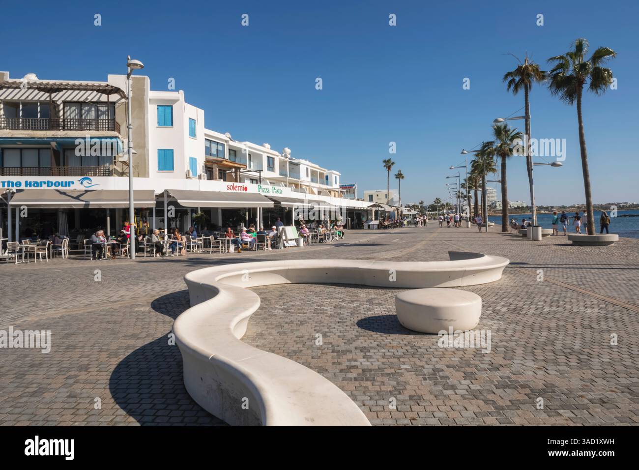 Cyprus, Paphos, Paphos Harbour, Waterfront Stock Photo - Alamy