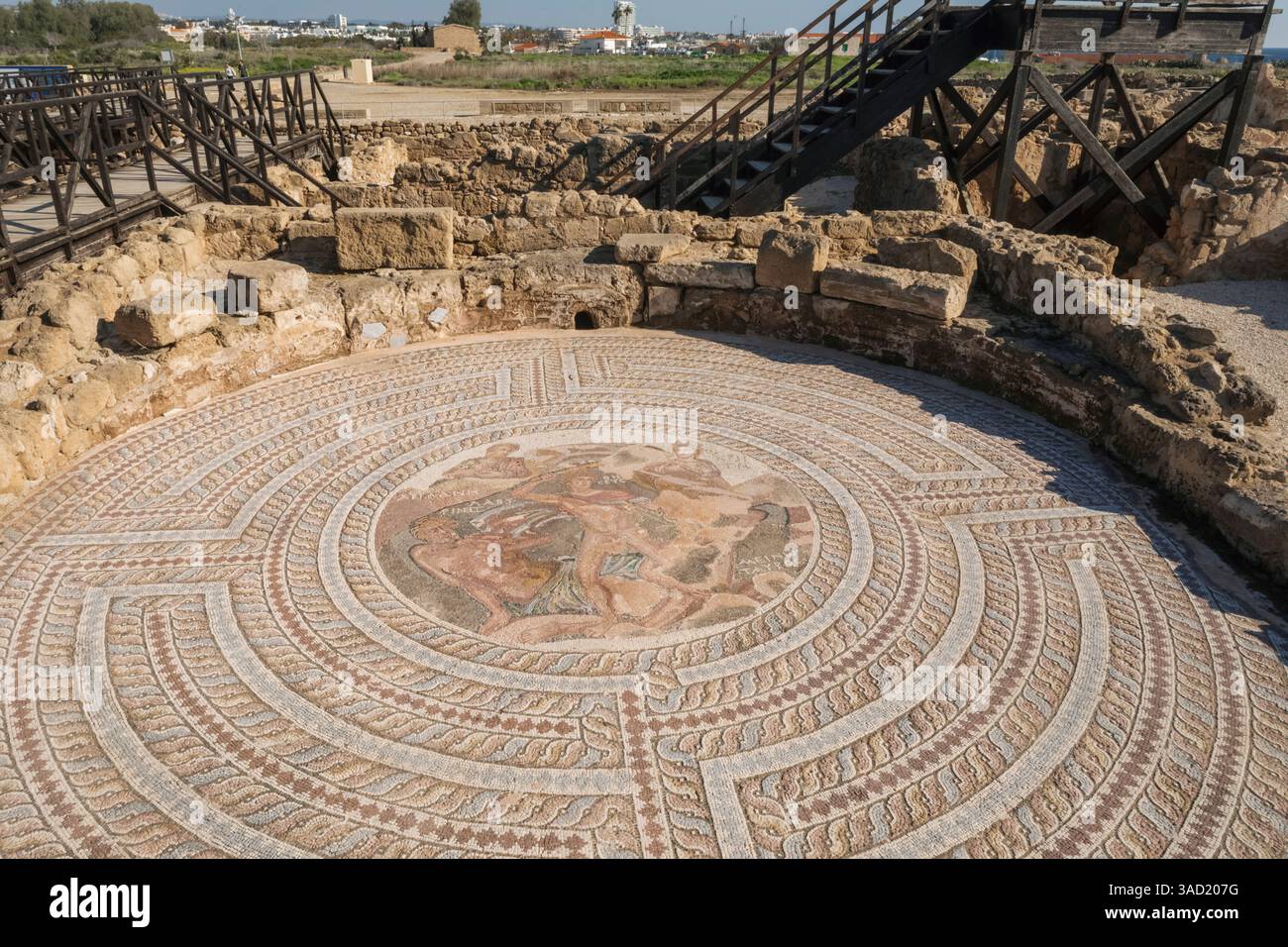 Cyprus, Paphos, Nea Pafos Archaeological Site, House of Theseus, Floor ...