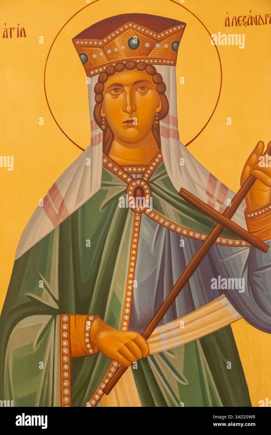 Cyprus, Paphos, Paphos District, Osia Matrona Church, Interior ...