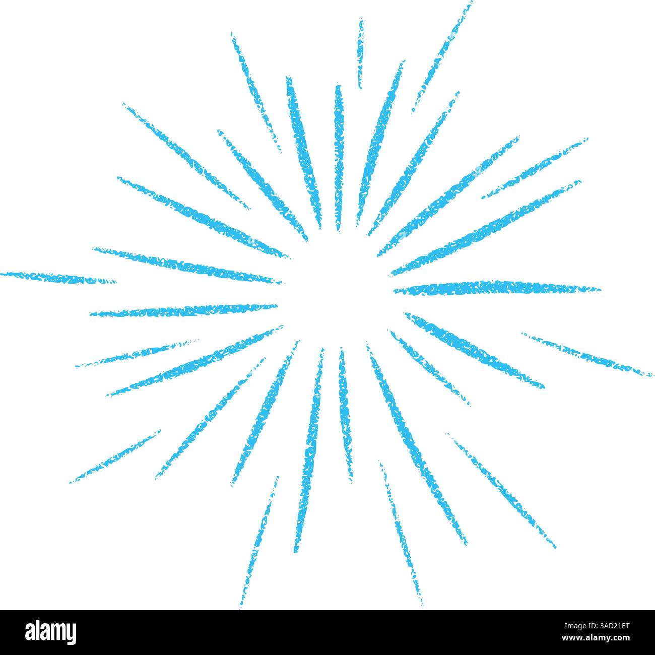 Blue Radiant sunburst with abstract rays and starburst lines. Circular ...