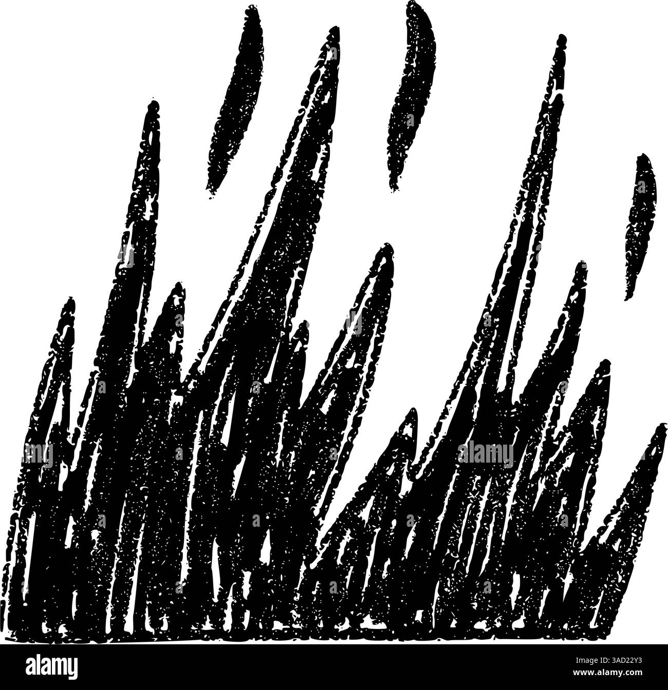 Sketchy flame set tribal. fire with dancing smoke. Tattoo icons ...