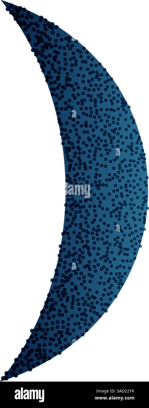 Lunar moon phases with crescent, full, and half shapes, abstract night ...