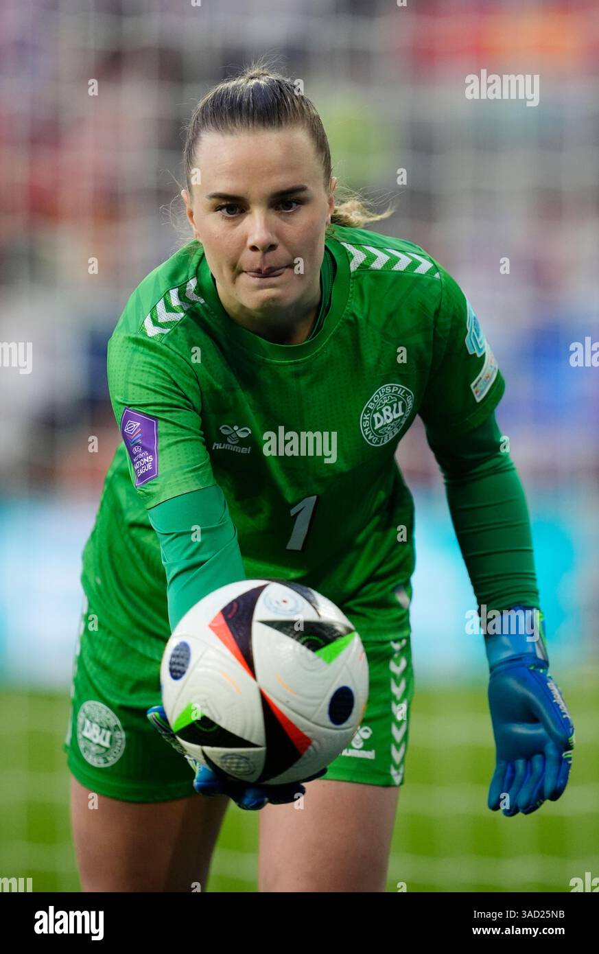 Denmark's Maja Bay Ostergaard during the UEFA Women's Nations League ...