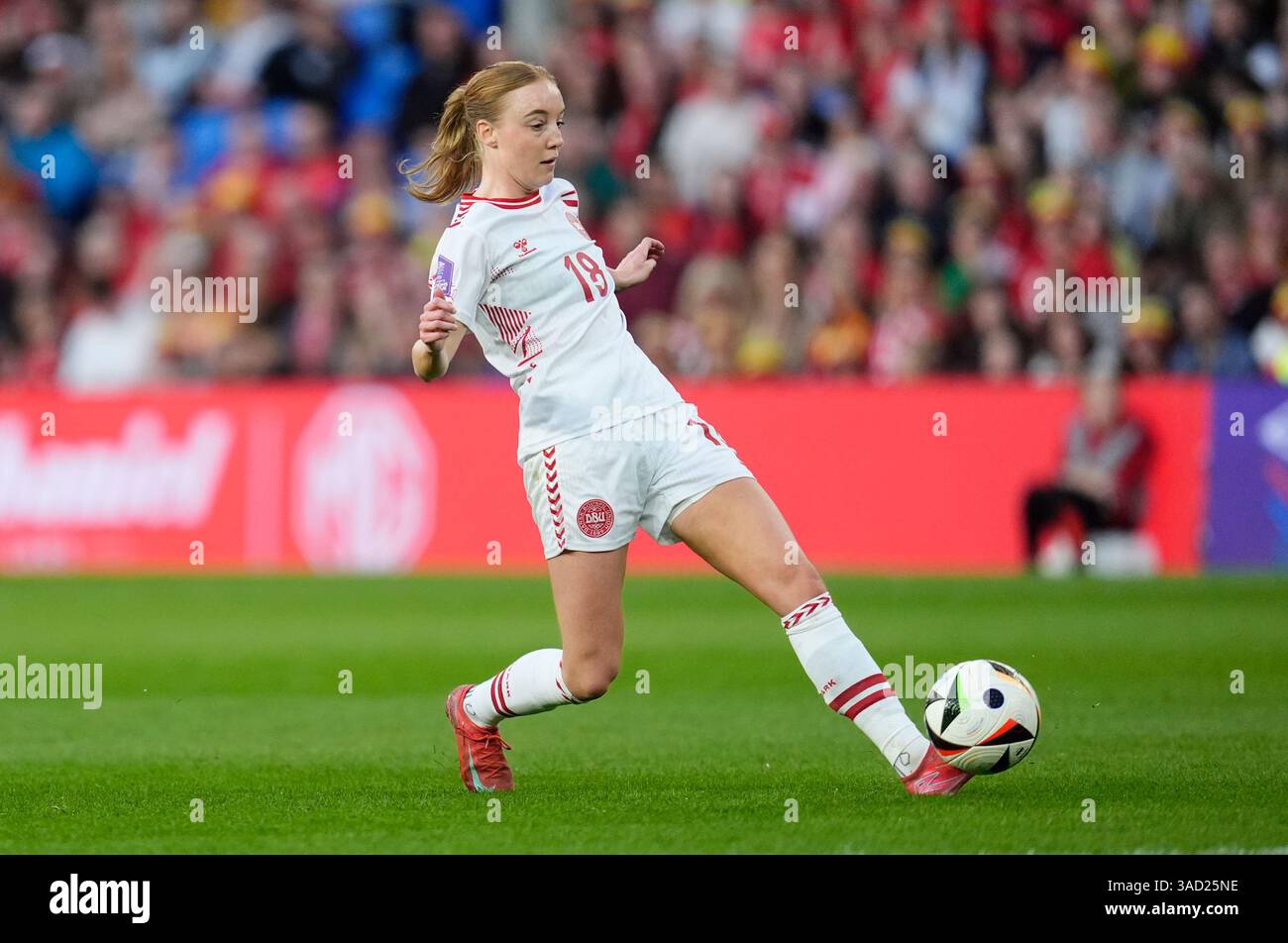 Denmark's Sara Holmgaard during the UEFA Women's Nations League, League ...