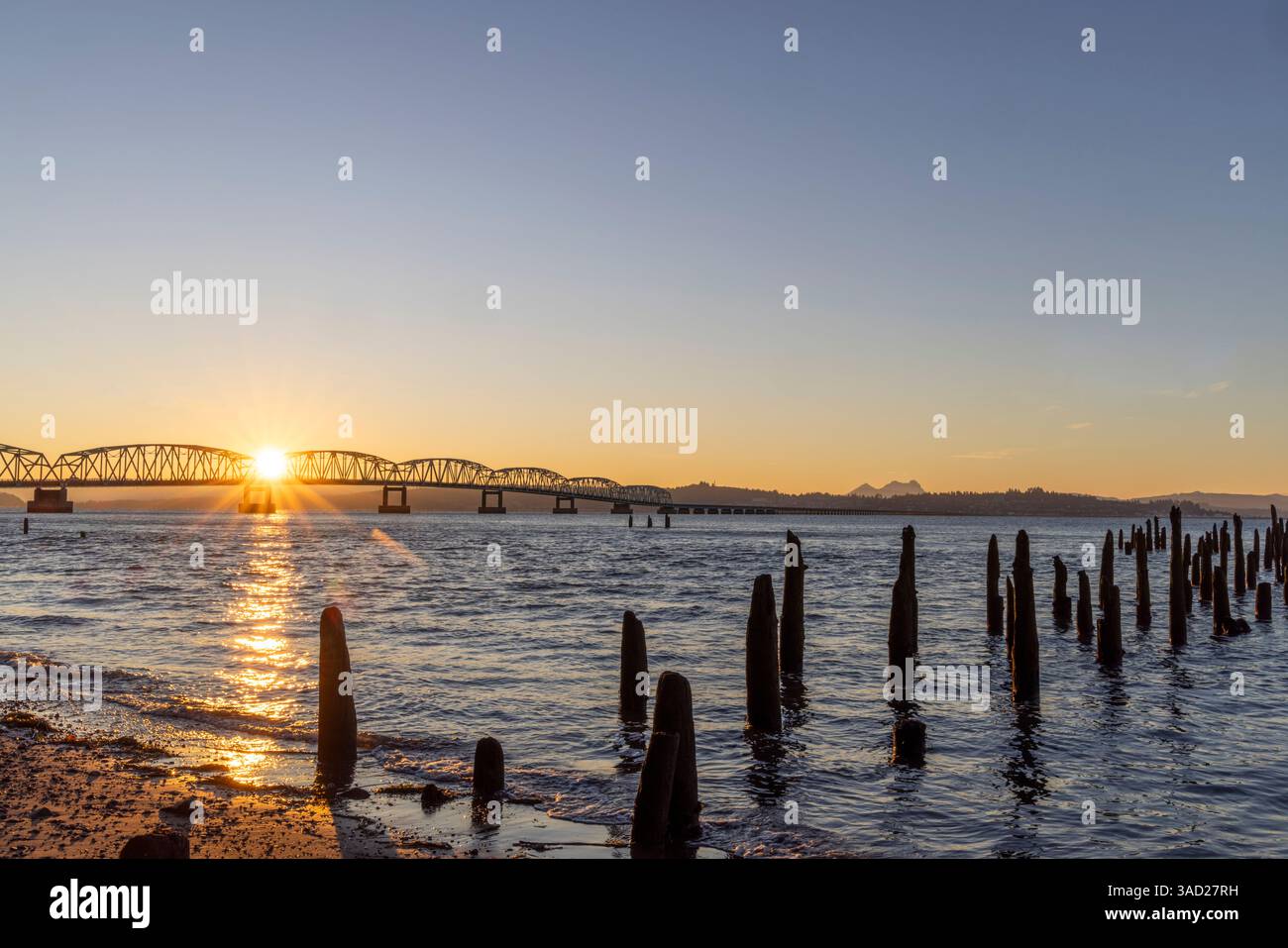 The Astoria Megler Bridge over the Columbia River in Washington State ...