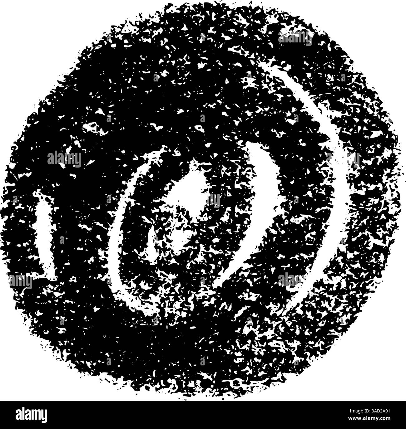 Hand-scribbled crayon circles with pastel texture. Paint oval shapes ...