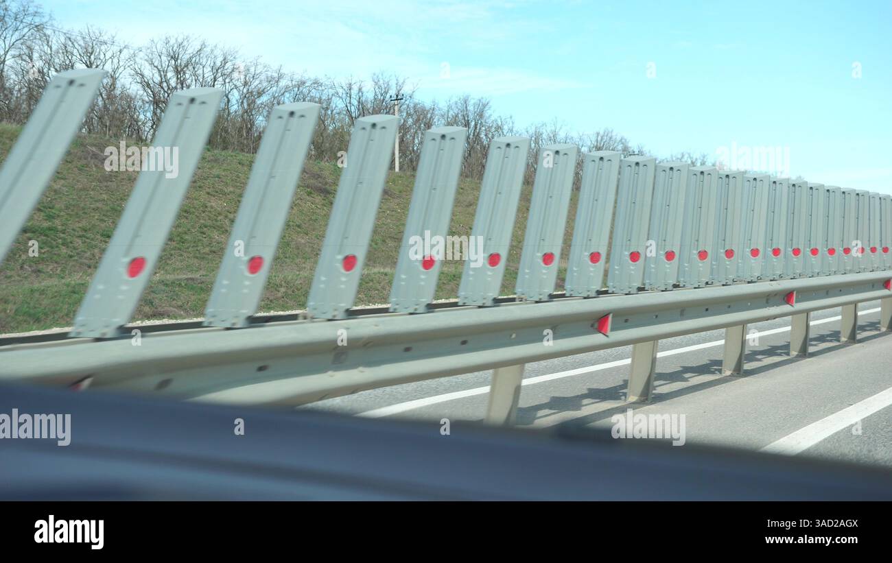 Roadside Safety Barrier Highway Traffic Control Stock Photo - Alamy