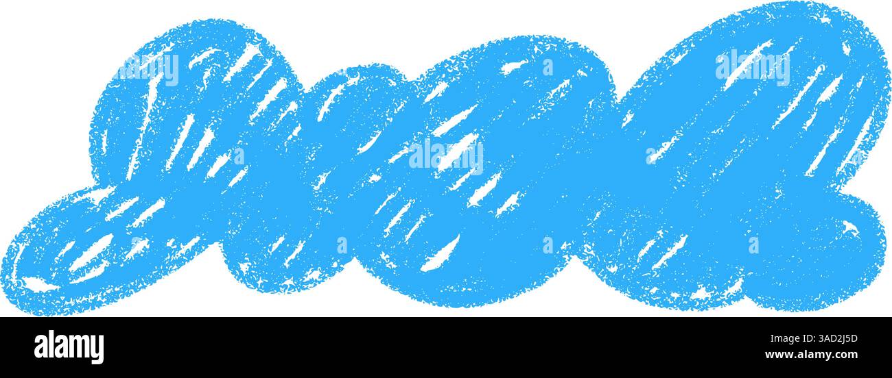 Pastel crayon clouds with chalky texture. Kid-friendly sky elements ...