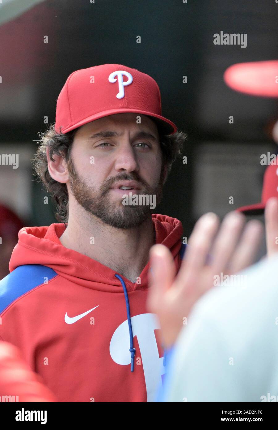 WASHINGTON, DC - MARCH 30: Philadelphia Phillies pitcher Jordan Romano ...