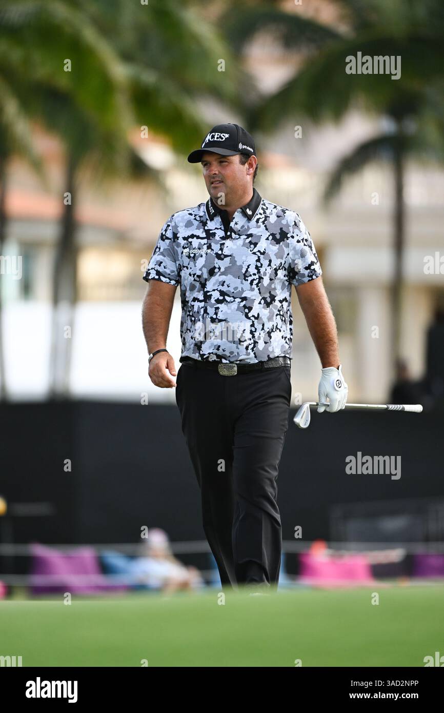 Patrick Reed of the 4Aces GC walks ot the green during Day 1 of the ...