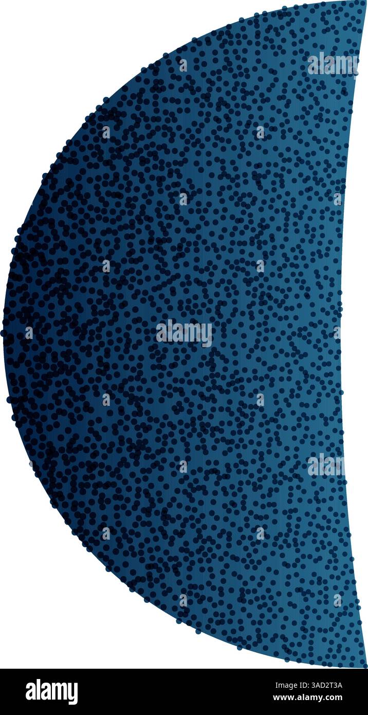 Lunar moon phases with crescent, full, and half shapes, abstract night ...