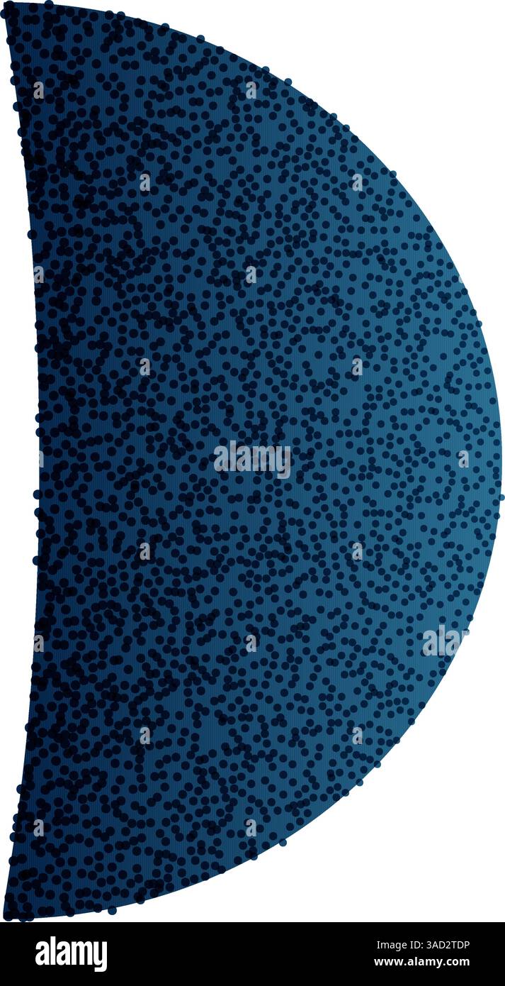 Lunar moon phases with crescent, full, and half shapes, abstract night ...