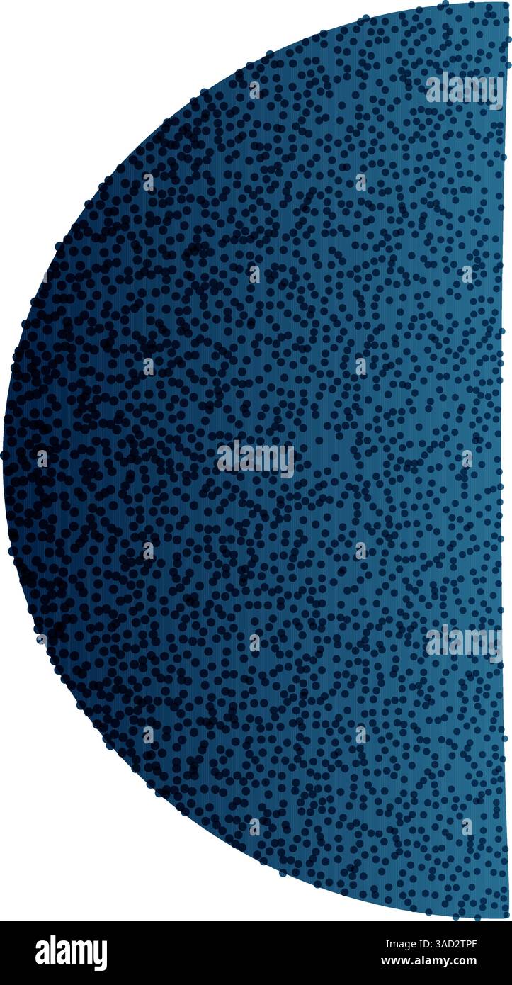 Lunar moon phases with crescent, full, and half shapes, abstract night ...