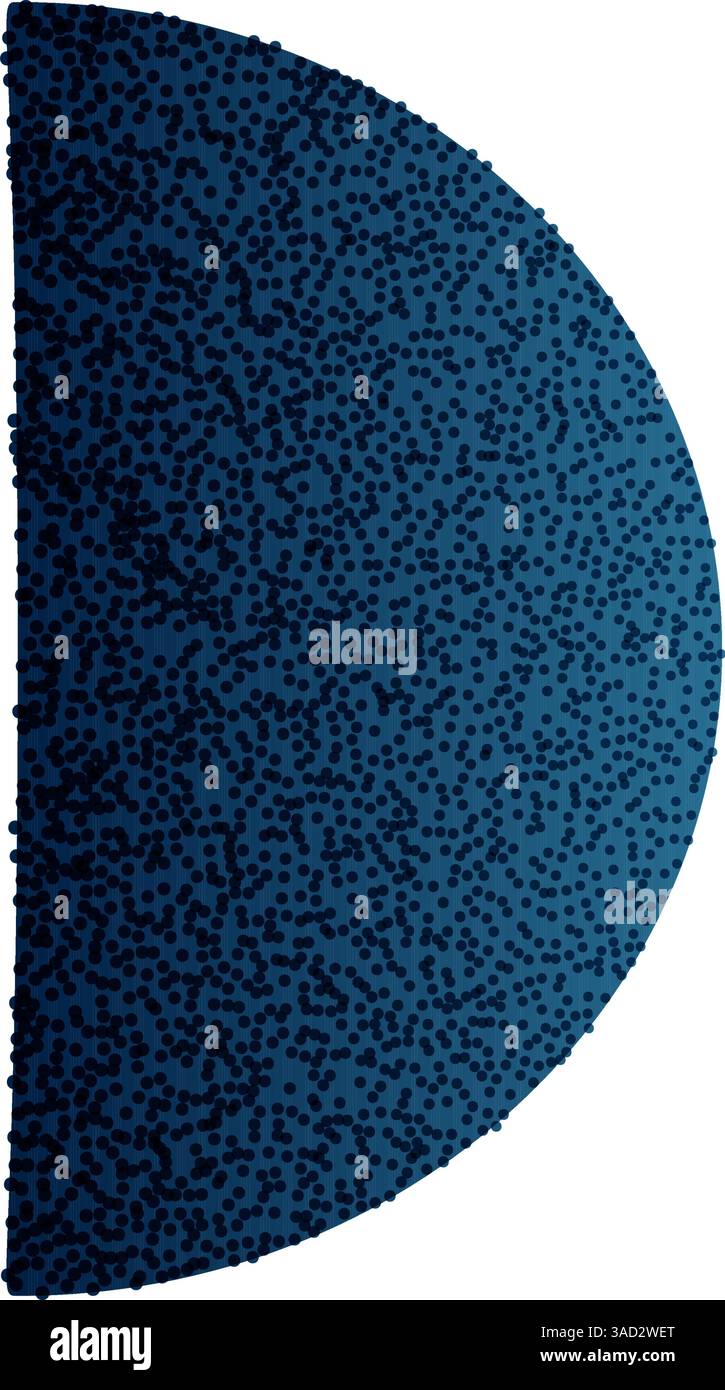 Lunar moon phases with crescent, full, and half shapes, abstract night ...