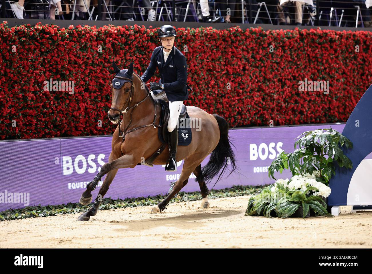 Max KÜHNER of Austria with Elektric Blue P during the LONGINES FEI ...