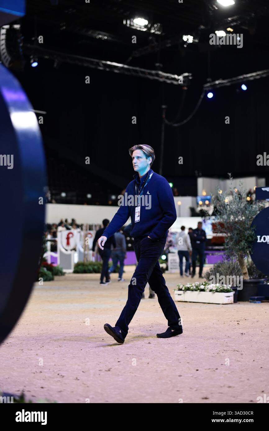 Riders during the course walk before the LONGINES FEI JUMPING WORLD CUP ...