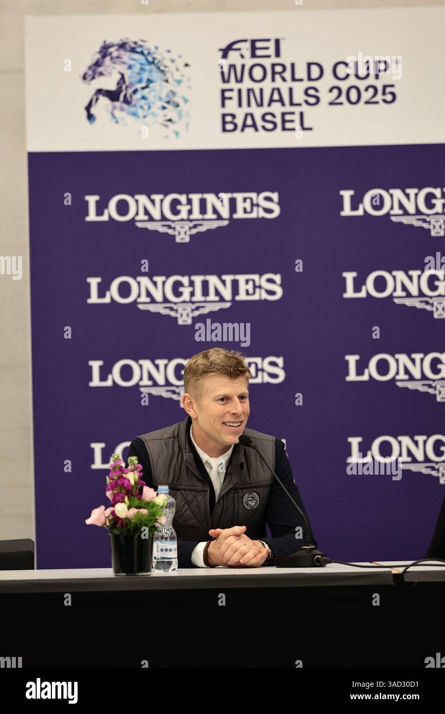 Max KÜHNER of Austria during the press conference after the LONGINES ...