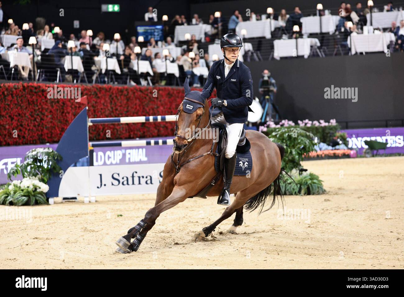 Max KÜHNER of Austria with Elektric Blue P during the LONGINES FEI ...
