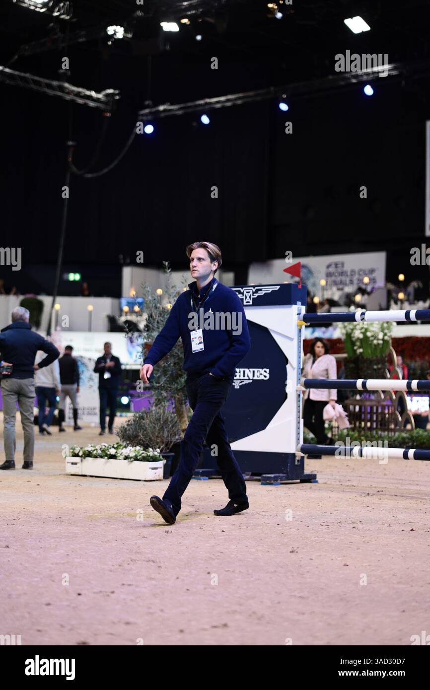 Riders during the course walk before the LONGINES FEI JUMPING WORLD CUP ...