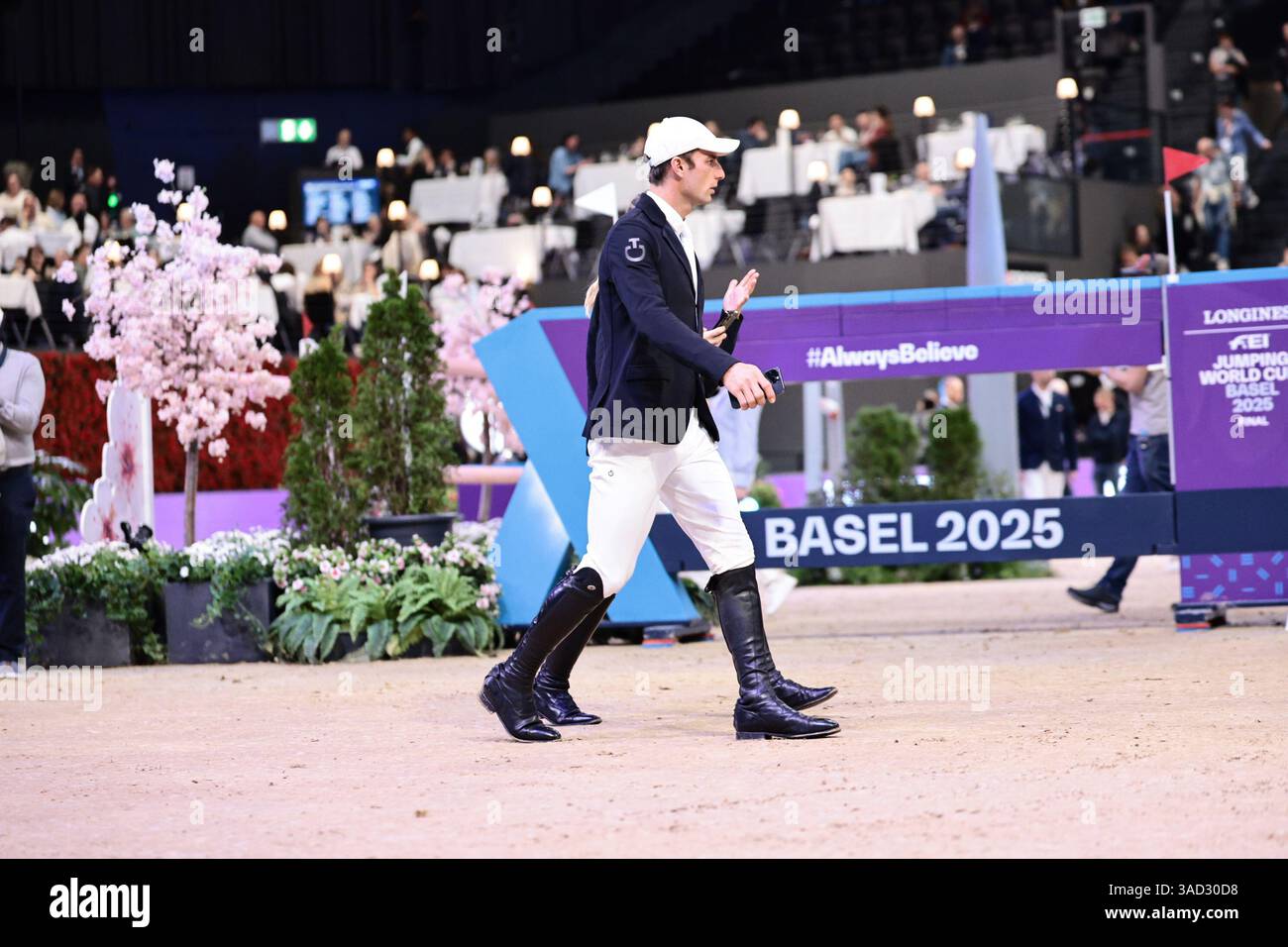 Riders during the course walk before the LONGINES FEI JUMPING WORLD CUP ...