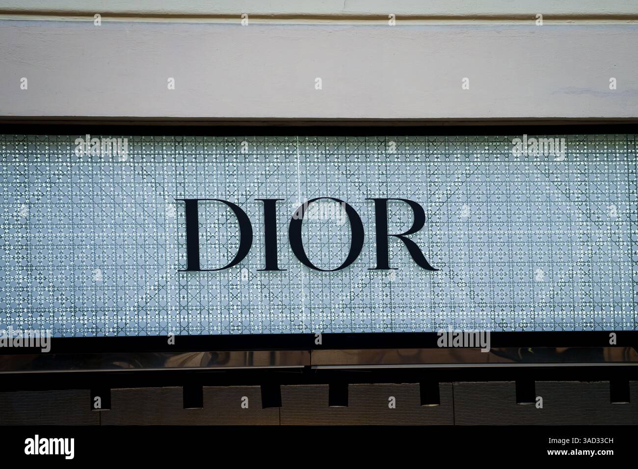 PRAGUE, CZECH REPUBLIC. 28th March 2025. Dior brand logo. Christian ...