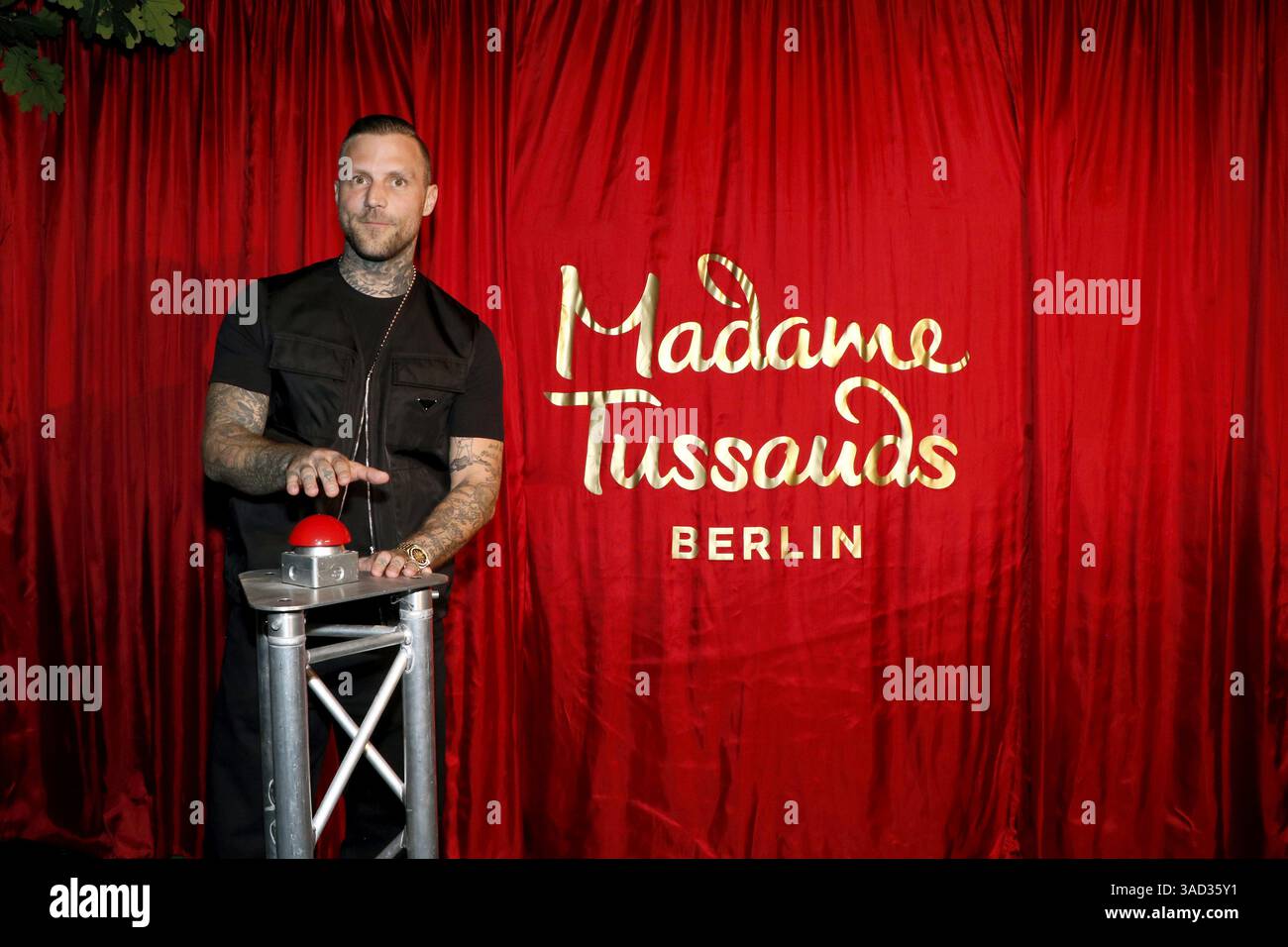 Rapper Kontra K (Maximilian Diehn, KOÐ˜TRA K) at the inauguration of ...