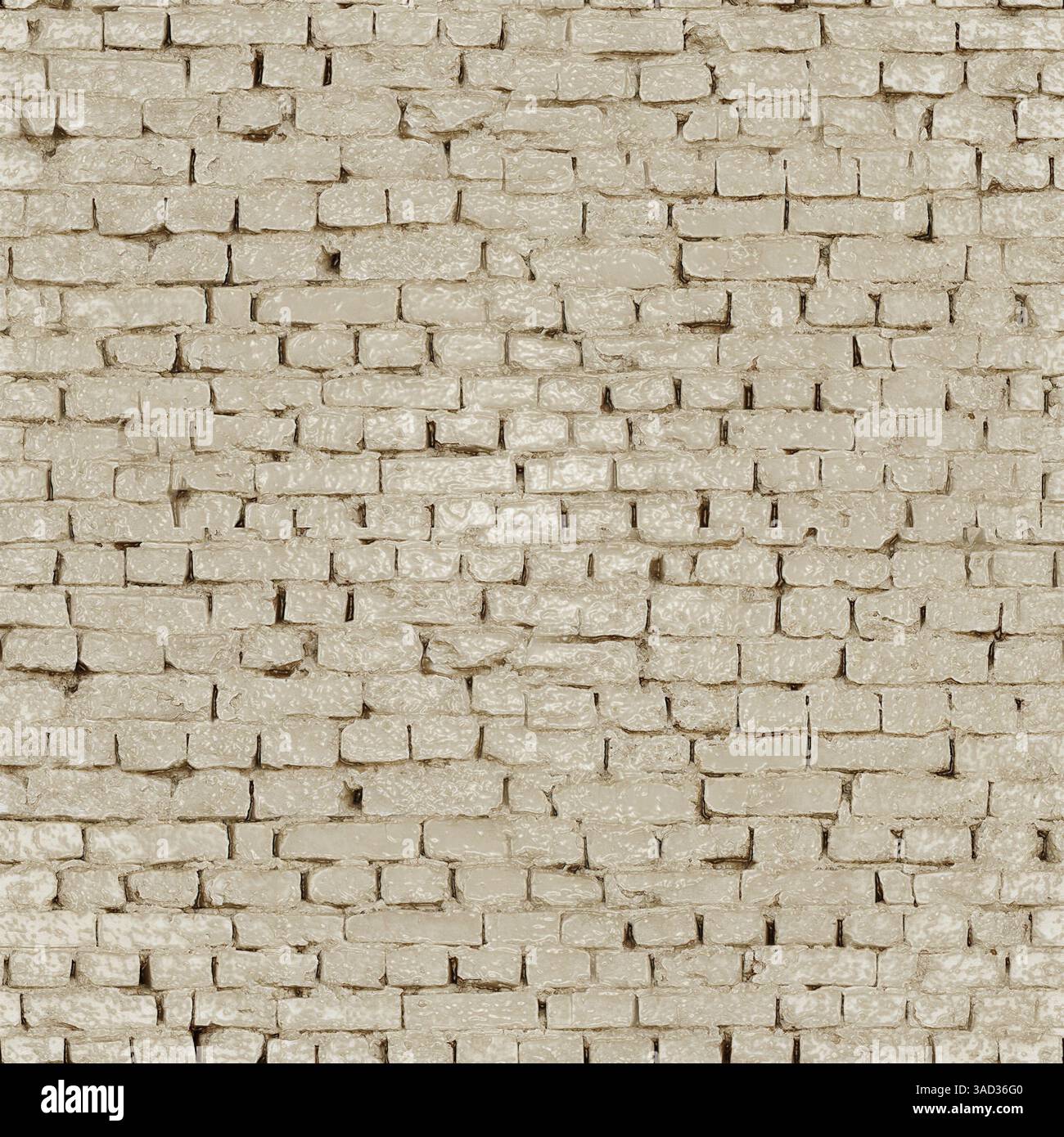 Seamless texture of an old and weathered beige brick wall, perfect for ...