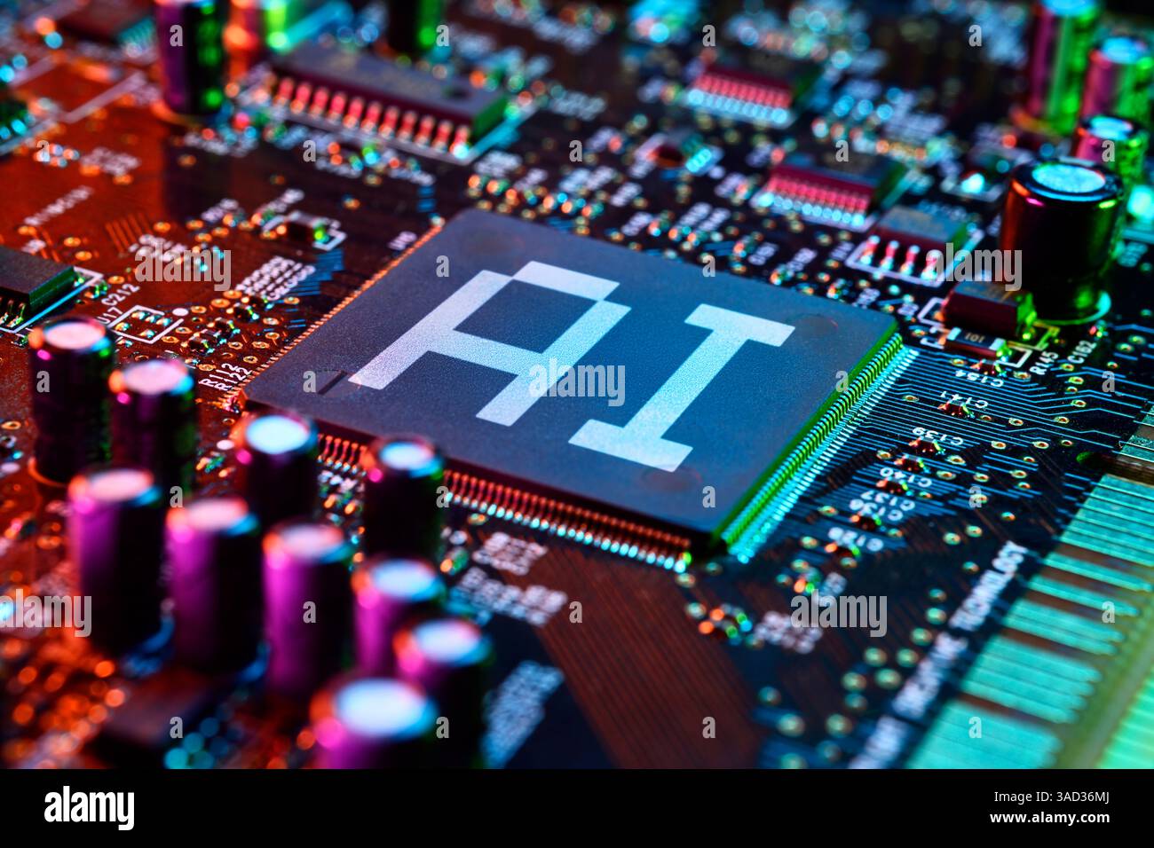 Computer chip with inscription ai hi-res stock photography and images - Alamy