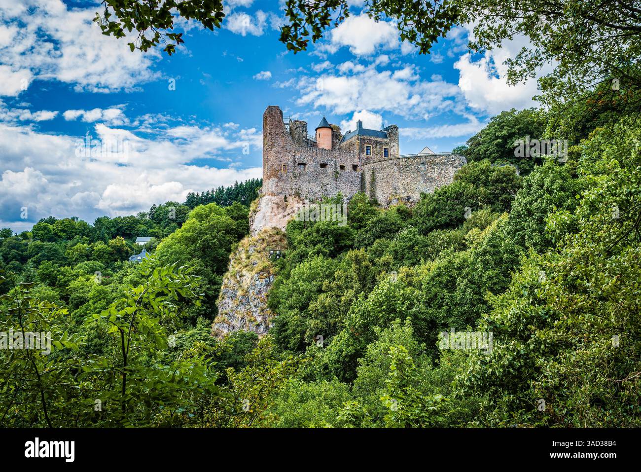 Oberstein castle in idar oberstein on the middle nahe hi-res stock ...