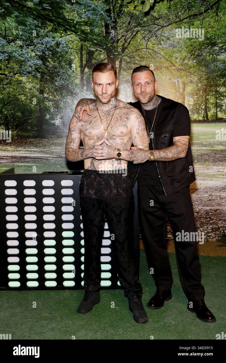 Rapper Kontra K (Maximilian Diehn, KOÐ˜TRA K) at the inauguration of ...