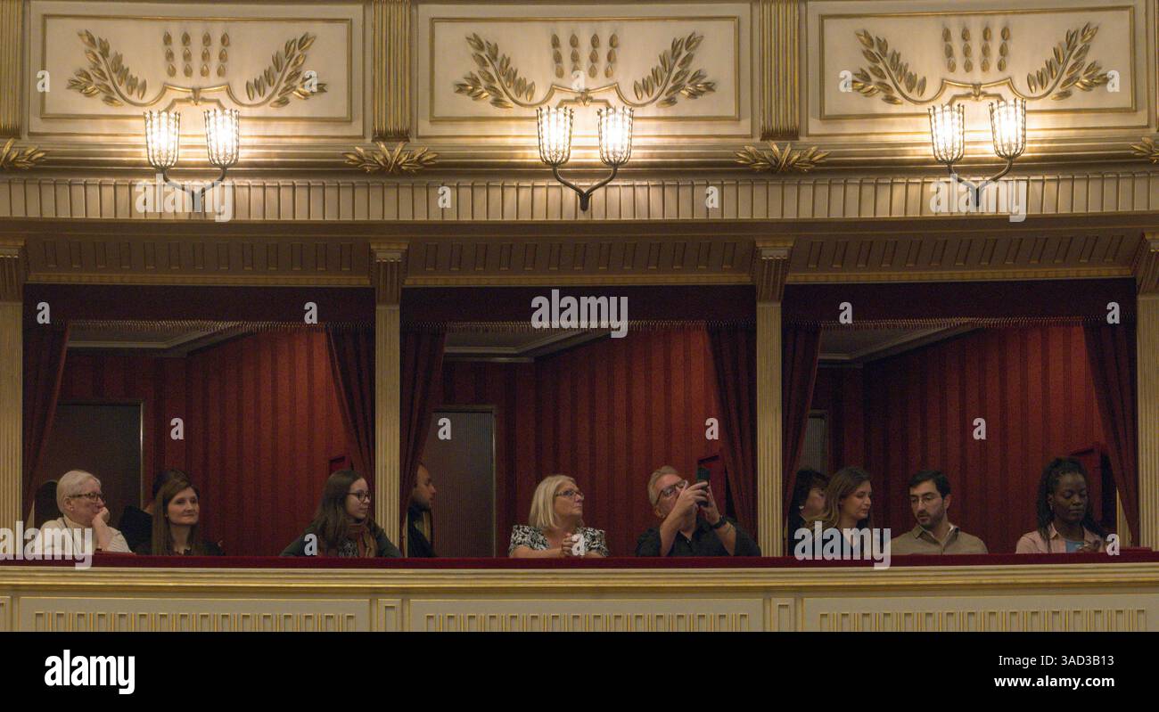 boxes with audience members, Vienna State Opera House, Vienna, Austria ...