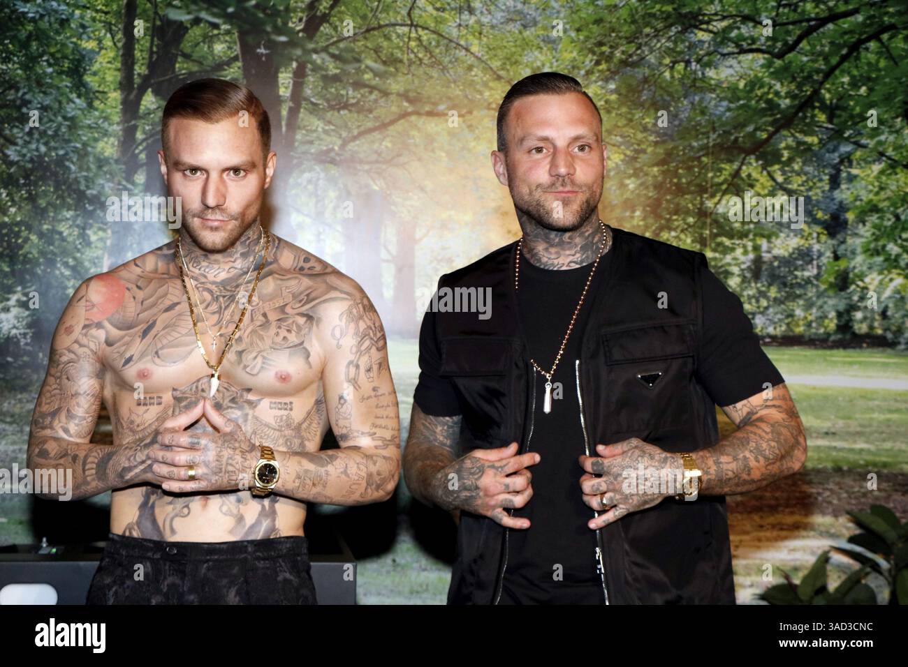 Rapper Kontra K (Maximilian Diehn, KOÐ˜TRA K) at the inauguration of ...